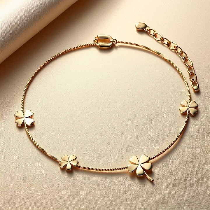 Clover Bracelet 10k Gold: The Timeless Talisman for Good Fortune